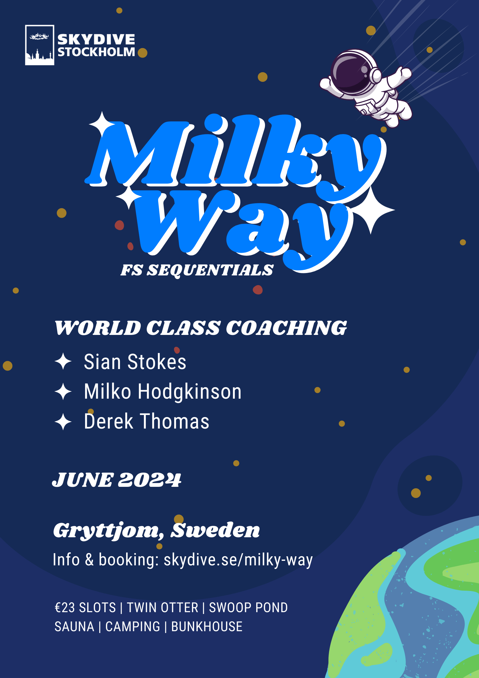 Milky way - Skydive Stockholm